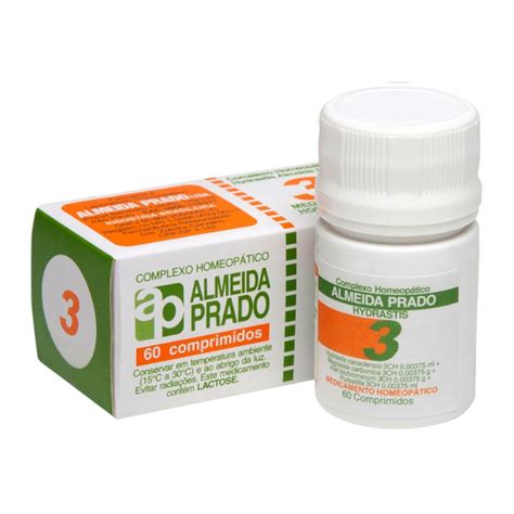 Complexo 3 Hydrastis 60 Comprimidos Sinusite Almeida Prado E