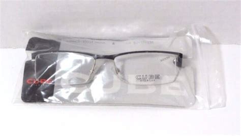 Cube Eyewear Prescription Eyeglasses Cb 10001 Black Frame 53 17 135mm