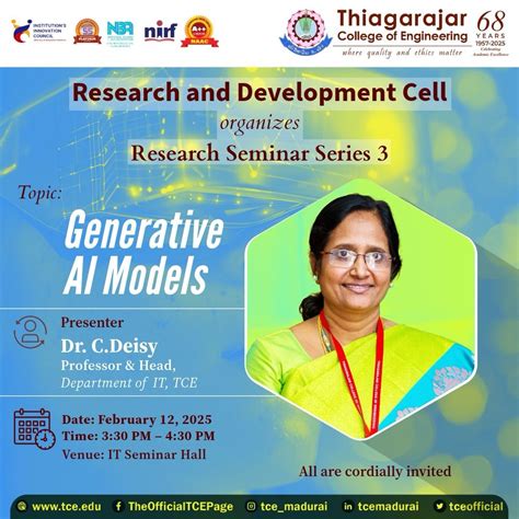 generativeai artificialintelligence researchseminar innovationmatters… ashok kumar loganathan