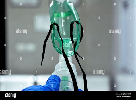 A Nebulizer Or Nebuliser Mask That Is Connected To Oxygen Cylinder Or A