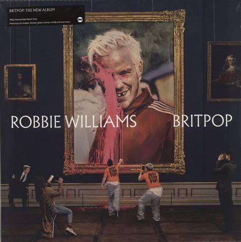Robbie Williams Britpop 180gm Black Vinyl Autographed Polaroid S
