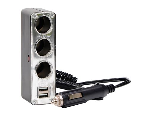 Streetwize 12v Triple Socket And Twin Usb Camping International