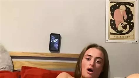 Tattooed Goth Student Spreads Slow Fingers Slides In Deep While She