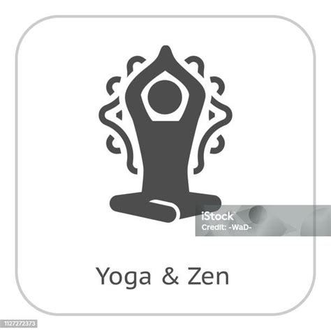 요가 명상 그리고 선 아이콘입니다 평면 디자인 그림 고립 건강한 생활방식에 대한 스톡 벡터 아트 및 기타 이미지 건강한 생활