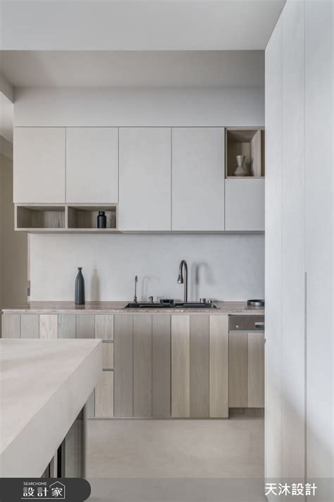 52坪中古屋 5 15年 侘寂風廚房中島案例圖片 天沐設計 T M Design Studio 天沐 18之9設計家 Searchome