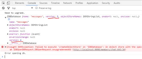 Javascript Getting Object Store Already Exists Inside Onupgradeneeded Stack Overflow