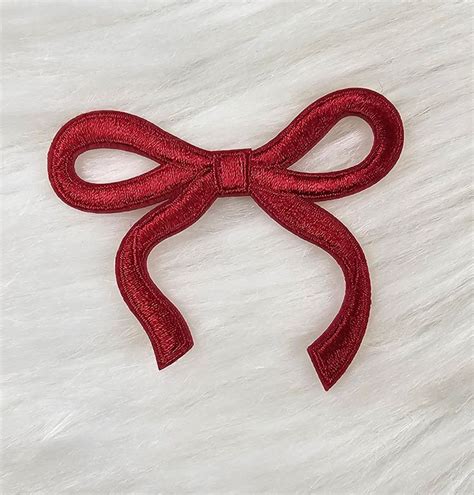 Coquette Bow Embroidery Iron On Patch Embroidered Patches Patches Iron On Patches