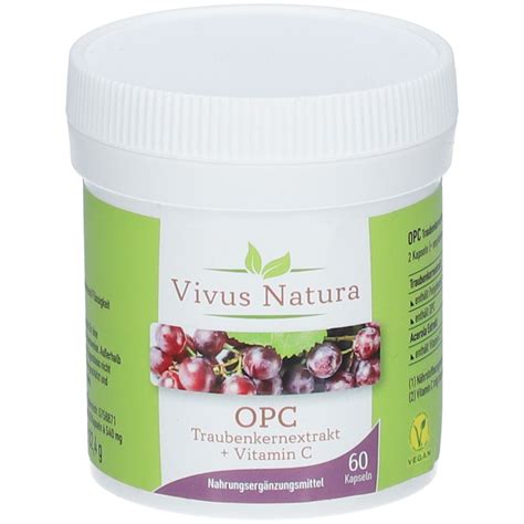 Vivus Natura OPC Traubenkernextrakt Vitamin C 60 St Shop Apotheke