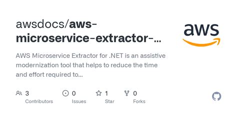 Github Awsdocsaws Microservice Extractor User Guide Aws