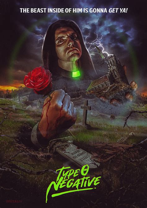 Type O Negative | Poster By Chris Barnes - BRUTAL Posters