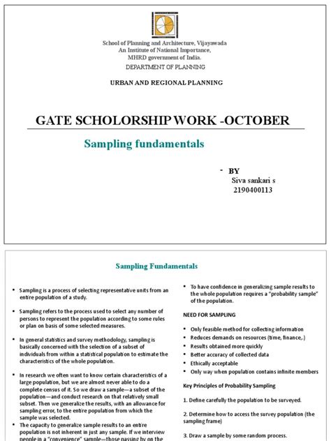 Sampling Fundamentals Pdf Statistics Confidence Interval