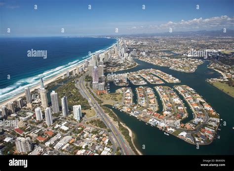 Paradise Waters Surfers Paradise Gold Coast Queensland Australia Aerial