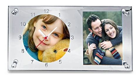 Brown Sublimation Glass Clock Frame For Home Size 8x12 Inch At ₹ 360