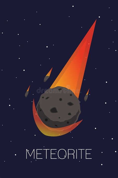 Dinosaur Hypothesis Meteorite Cartoon Illustration Stock Illustration Illustration Of History