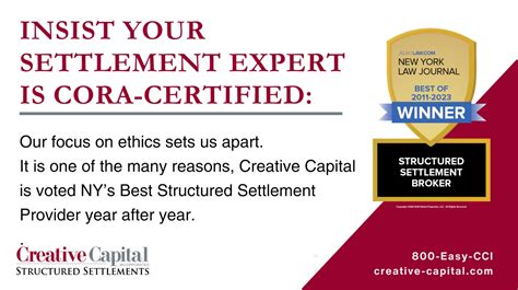 Cora Learn More Creative Capital Structured Settlements