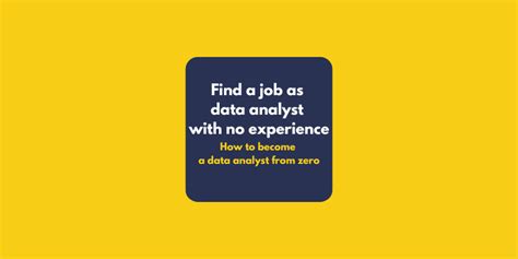 How To Become A Data Analyst With No Experience Izabela Witczaks Real