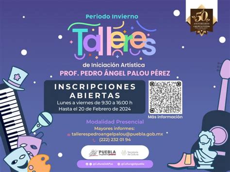 Abre gobierno estatal inscripciones a talleres de artes para niñas niños y jóvenes Puebla