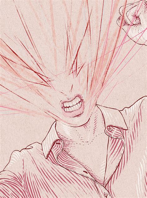 Anger Management For Wysokie Obcasy Extra On Behance Anger Art Emotional Art Drawing Feelings