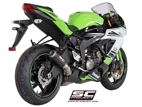 Kawasaki Ninja ZX6R 636 2013 Series CR T Exhaust By SC Project