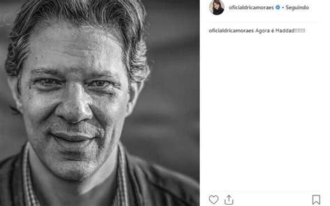 Famosos engajados na campanha pró haddad nas redes sociais