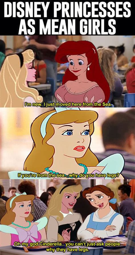 Disney Princesses As Mean Girls