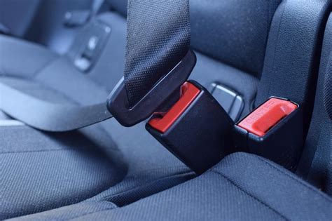 Premium Photo Seat Belt In The Back Seat Of The Car