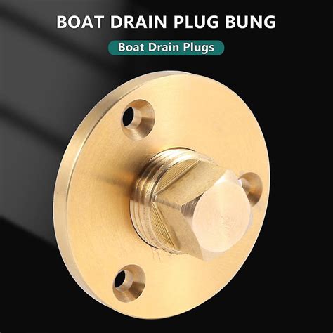 Brass Drain Plug Garboard Marine Boat Yacht Screw Drain Plug 1 Inch
