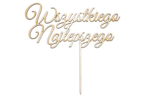 Wszystkiego Najlepszego Topper Na Tort A664 7547484725 Allegro Pl