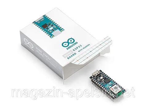 Модуль Arduino Nano на базе микросхемы Esp32 с разъемами Abx00083 384 кБ ПЗУ 512 кБ Sram Id