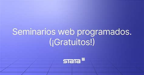 Statacorp Llc On Linkedin Stata Free Webinars