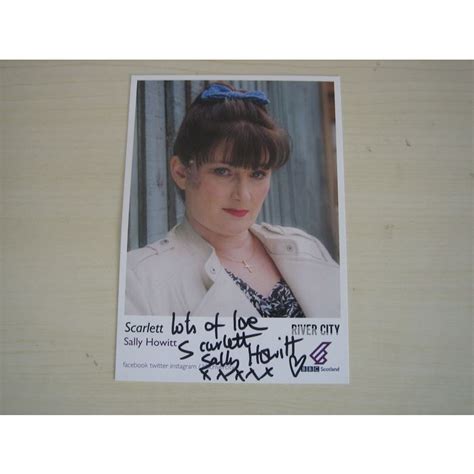 Sally Howitt Scarlett In River City Hand Signed Rare Free Post On