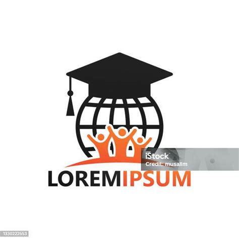 세계 학생 로고 템플릿 디자인 벡터 엠블럼 디자인 개념 창조적 인 기호 아이콘 지원에 대한 스톡 벡터 아트 및 기타 이미지