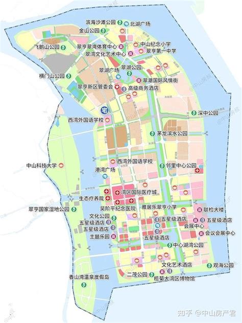 【中山翠亨新区规划图】全翠亨规划图解析 知乎
