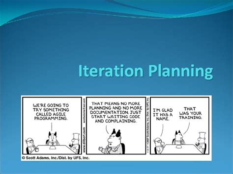 Iteration Planning Levels Of Planning Adapted From