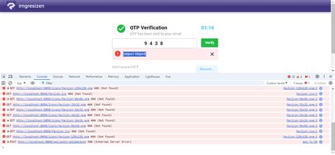 Issue With Otp Verification Code I Got Object Object Error Bugs