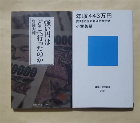 【やや傷や汚れあり】【即決・送料込】「強い円」はどこへ行ったのか 年収443万円 安すぎる国の絶望的な生活 新書2冊セットの落札情報詳細