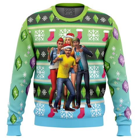The Sims Ugly Christmas Sweater Anime Ape