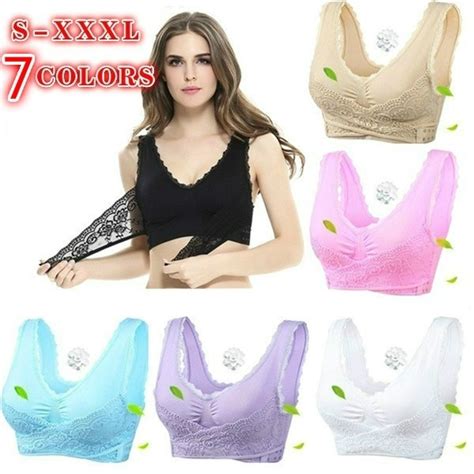 New Women Underwear Wireless Solid Color Bra Lace Breathable Lingerie
