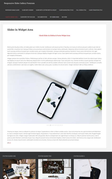 Responsive Slider Gallery WordPress Plugin A WP Life Plugins Thmes
