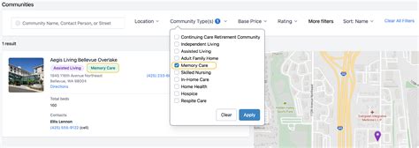 how to filter the communities list knowledgebase