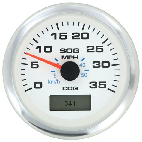 Teleflex Amegagps Speedometer Premier Pro 0 35mph White Snapnation