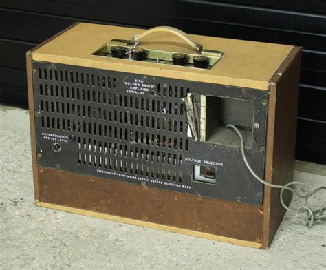 1950s Bird Golden Eagle Guitar Amplifier Please Note Gardiner