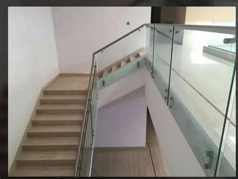 Stairs Stainless Steel Glass Stair Railing For Homehotel Material