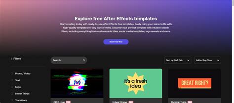 5 Mejores Páginas Para Descargar Plantilla De After Effects Gratis