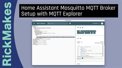 Home Assistant Mosquitto Mqtt Broker Setup With Mqtt Explorer Youtube