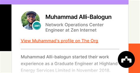 Muhammad Alli Balogun Network Operations Center Engineer At Zen