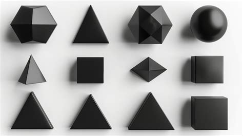 80 000 Black Geometric Figures Pictures