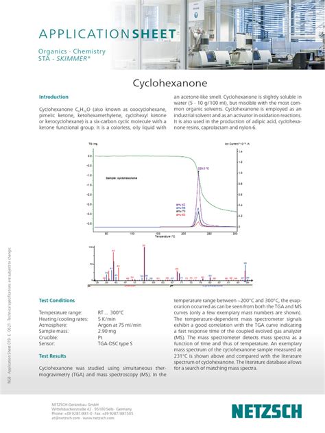 2006 019 Cyclohexanone Pdf Mass Spectrometry Scientific Techniques