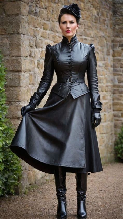 Pin by Reiner Albrecht on Schnellgemerkte Pins | Leather outfit, Leather outfits women, Hobble skirt