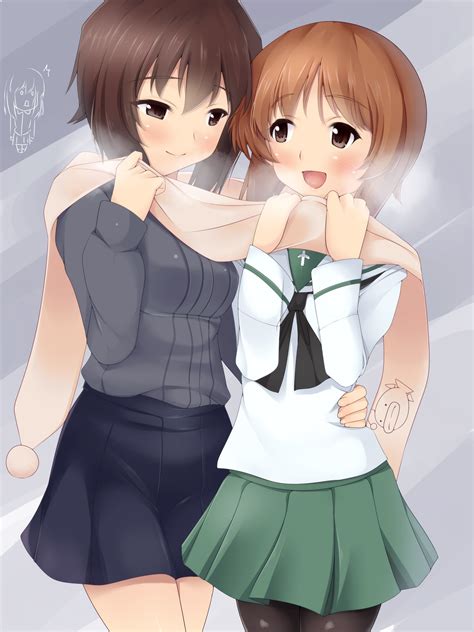 ガールズ＆パンツァー【西住まほ西住みほ】 壁紙